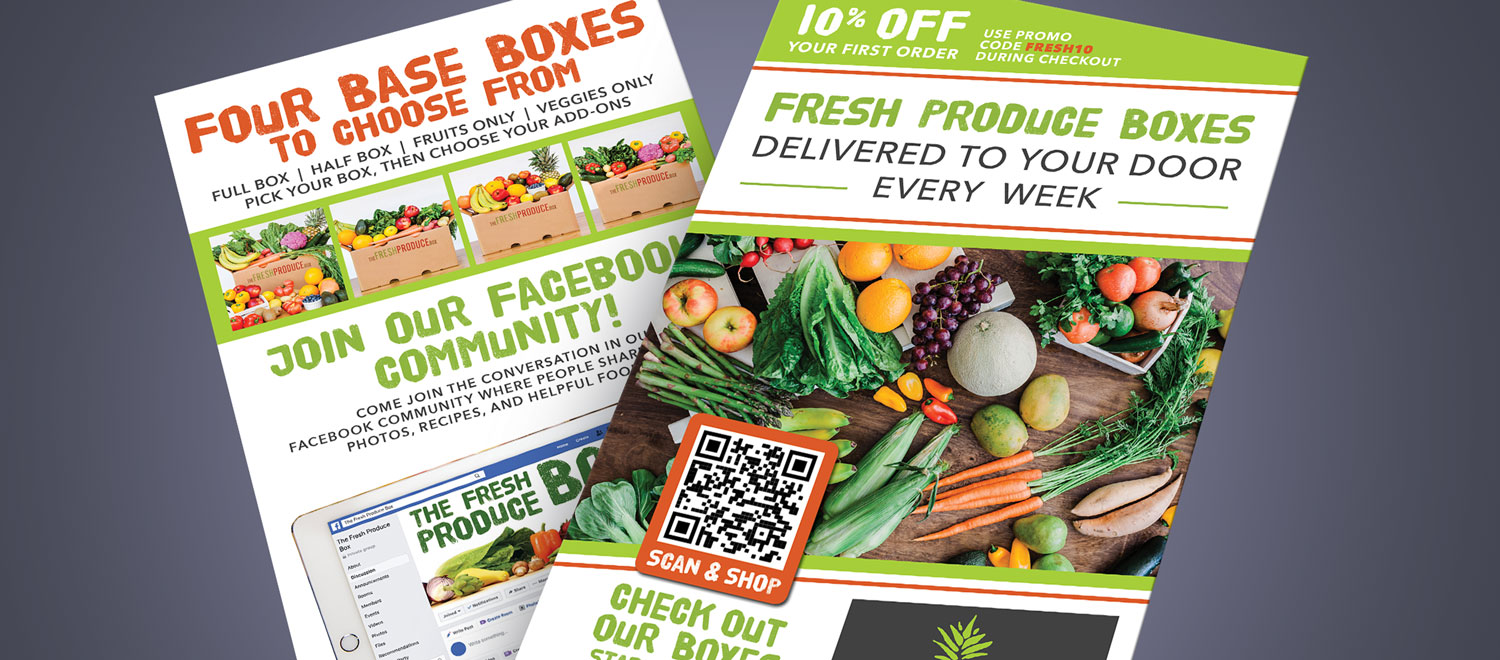 The Fresh Produce Box Flyer - Kris Sheppard Creative
